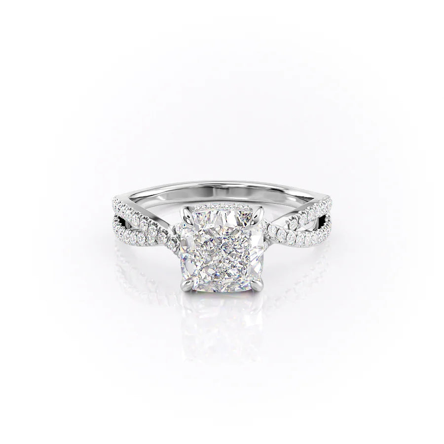 Cushion Pave Engagement Rings – L'Amour Brilliance