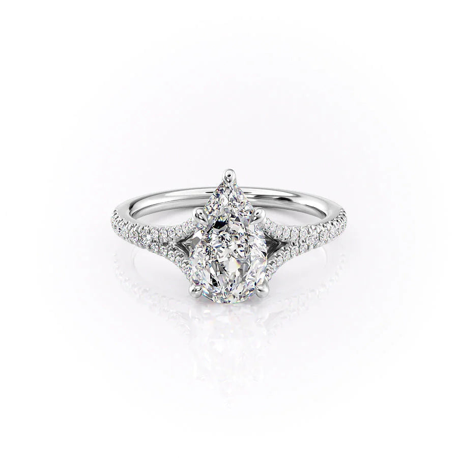 Pear Pave Engagement Rings – L'Amour Brilliance