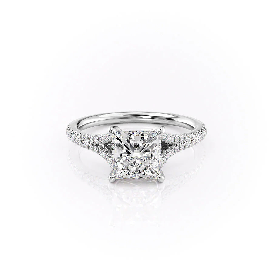 Princess Pave Engagement Rings – L'Amour Brilliance