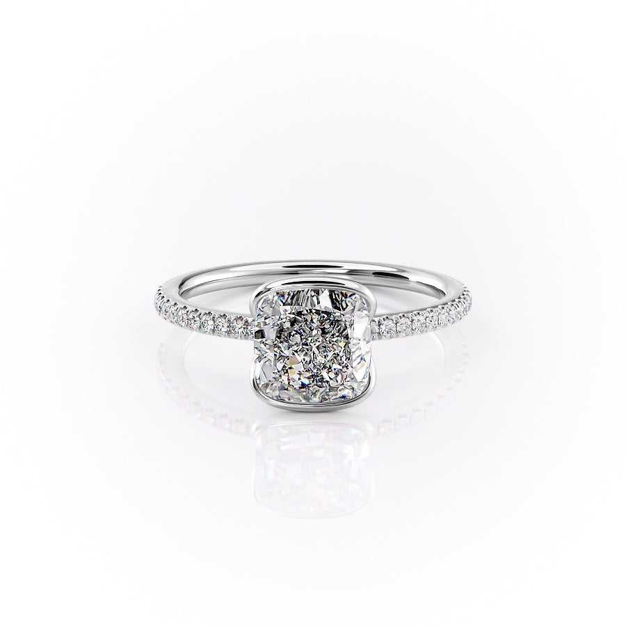 Cushion Pave Engagement Rings – L'Amour Brilliance