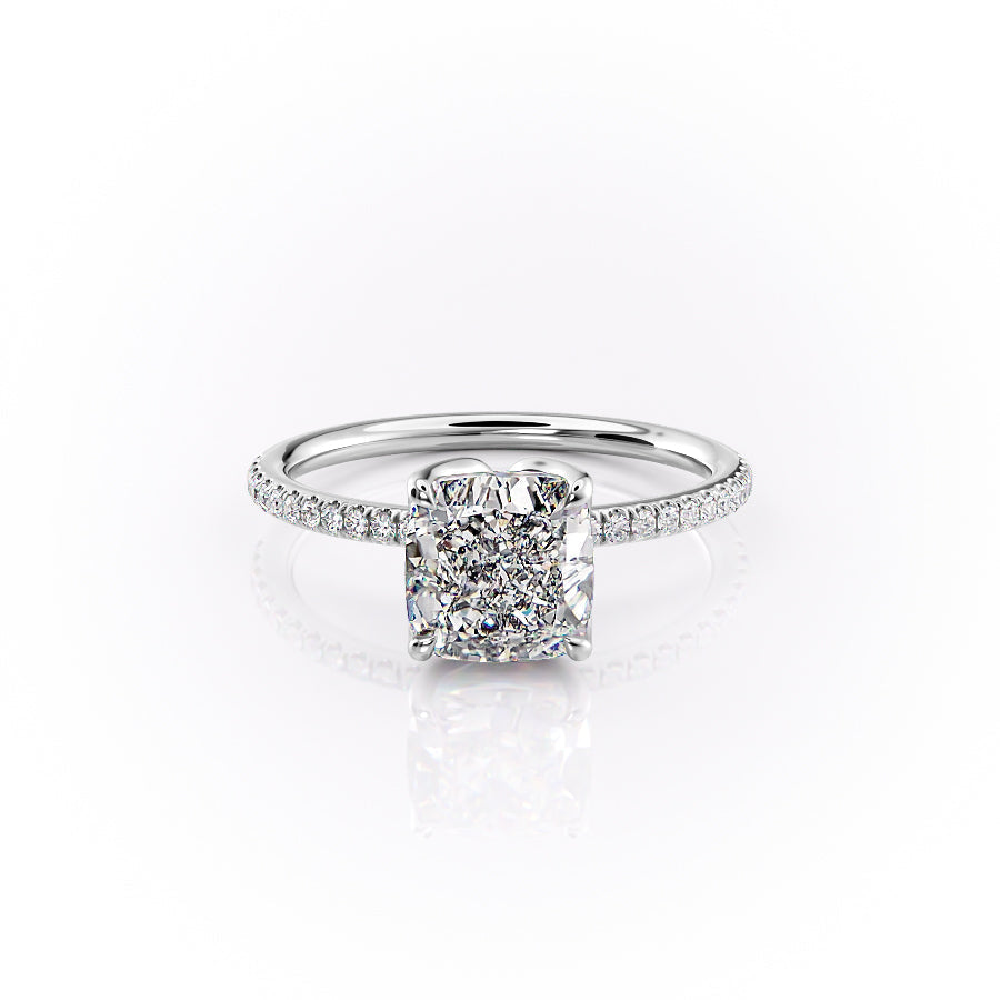 Cushion Pave Engagement Rings – L'Amour Brilliance