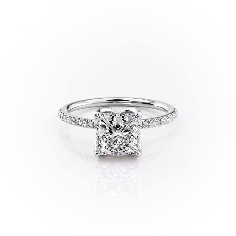 Princess Pave Engagement Rings – L'Amour Brilliance